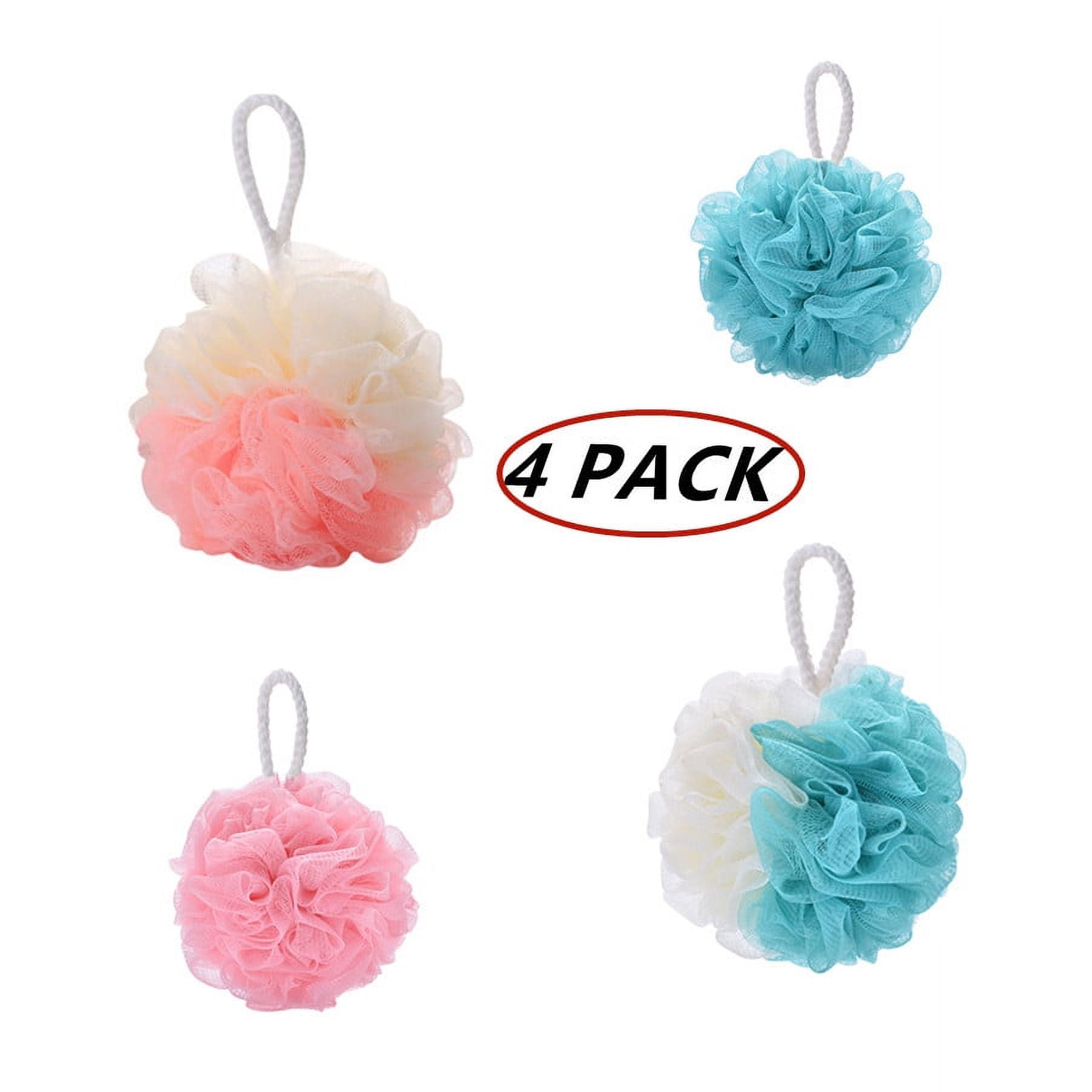 Topboutique 4 Pack Bath Sponge Loofahs Mesh Pouf Bath 50g Sponger Ball ...