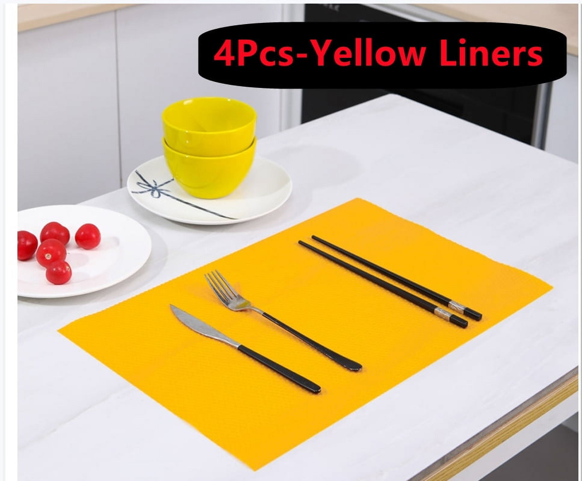 Topboutique 4 Pack Refrigerator Liners - Refrigerator Mats for Glass ...