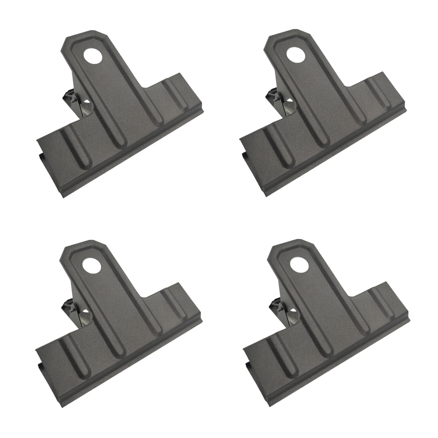 Topboutique 4 Pcs Large Bull Clips,Black Clips Clamps,Metal Paper Clips ...