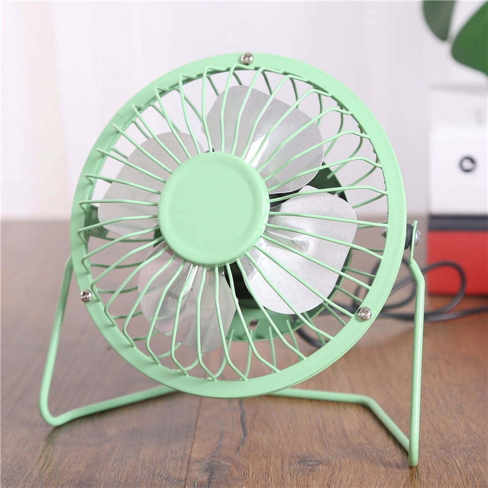 Topboutique 4-inch mini metal fan USB Desk Fan Small Personal Air ...