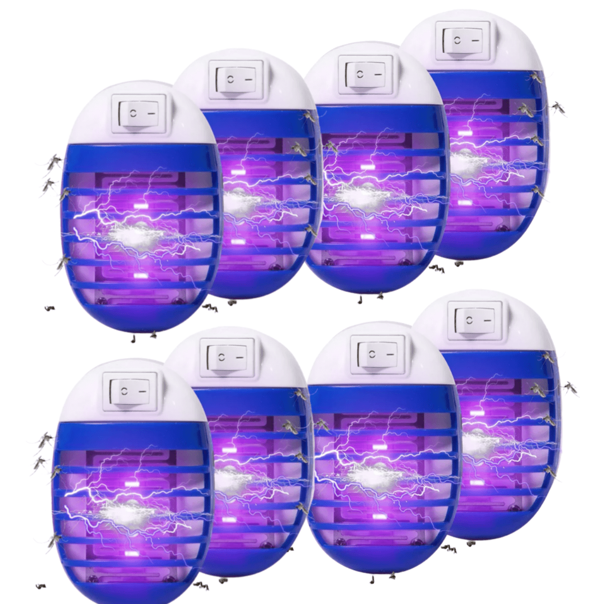 Topboutique 8 Pack Plug in Bug Zapper Indoor Fly Traps, Mosquito Zapper ...