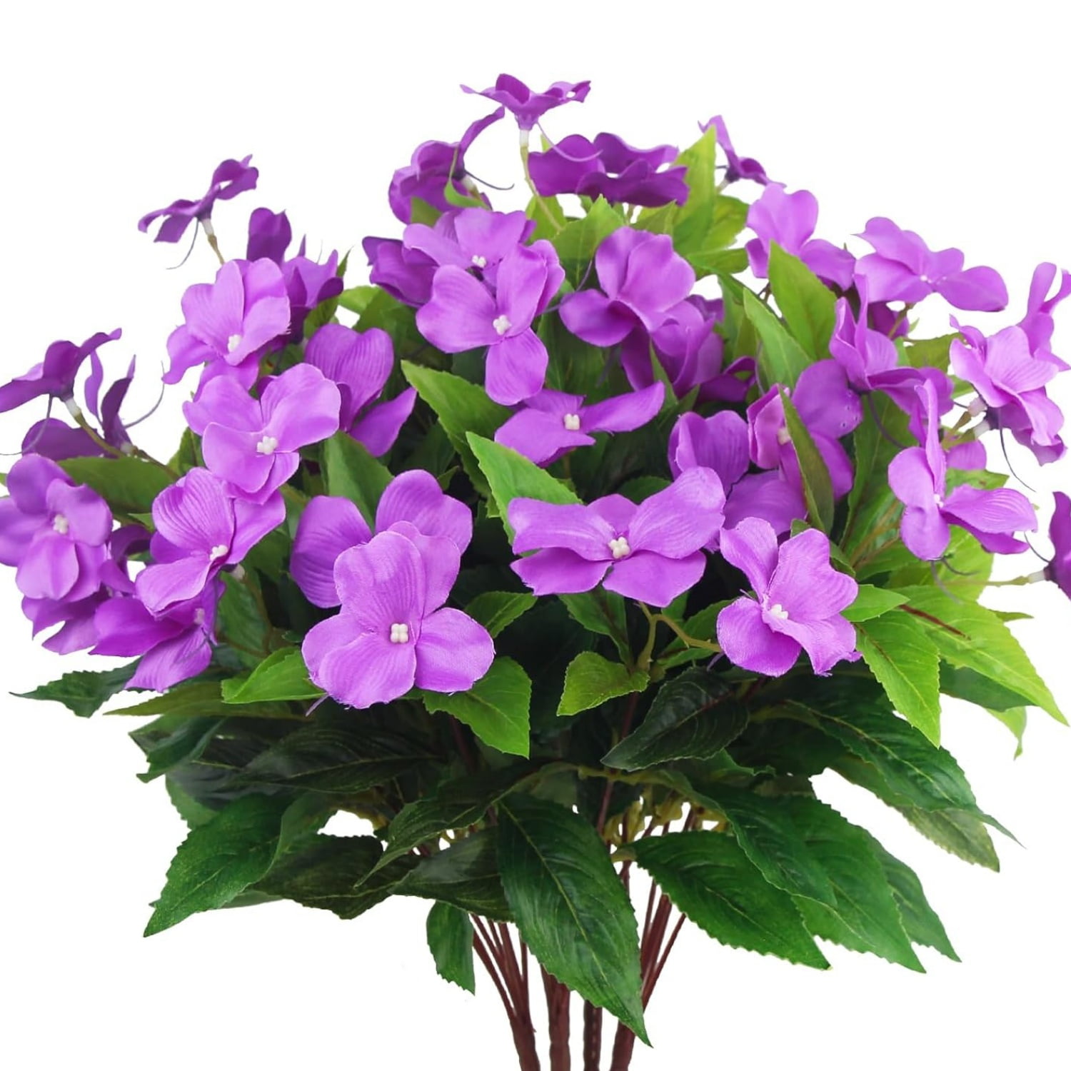 Topboutique Artificial Flower Impatiens Silk Flowers Greenery Faux ...