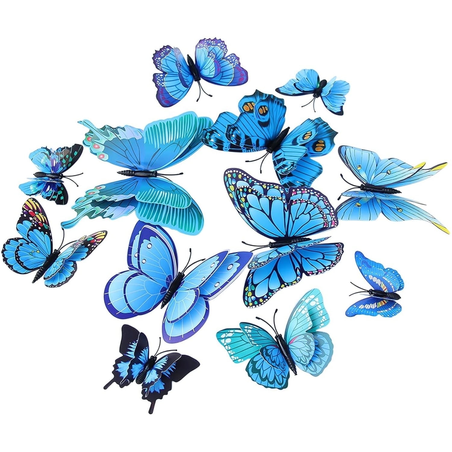 Topboutique Butterfly Wall Decor 24 Pcs 3D Butterfly Decoration ...