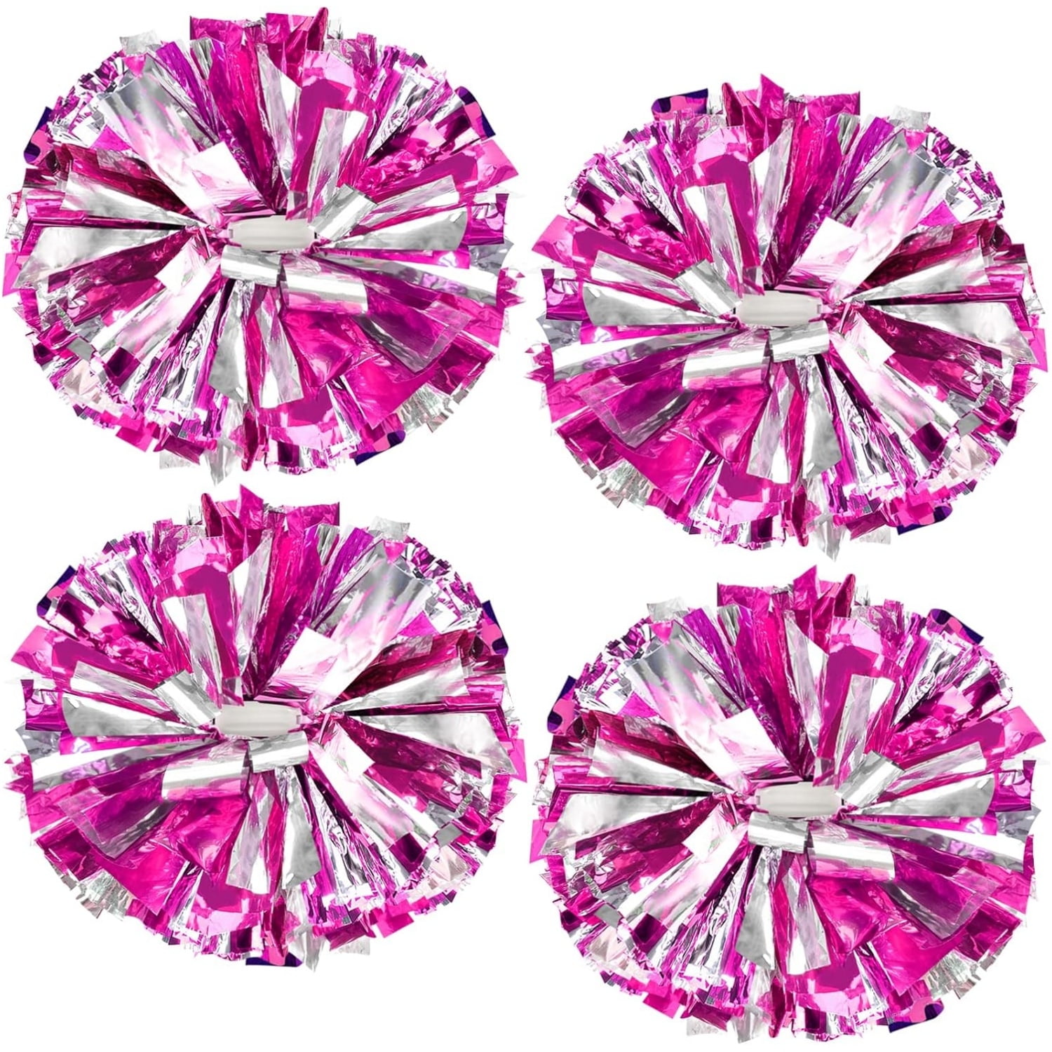 Topboutique Cheerleading Pom Poms,Cheerleader Squad Pom Poms,Metallic ...