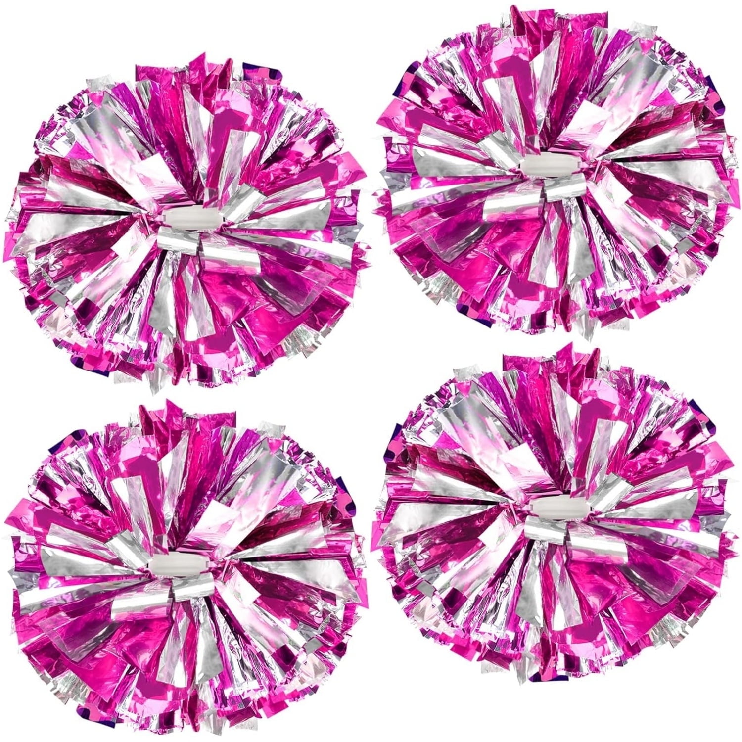 Topboutique Cheerleading Pom Poms,Metallic Foil Pom Poms,Cheerleader ...