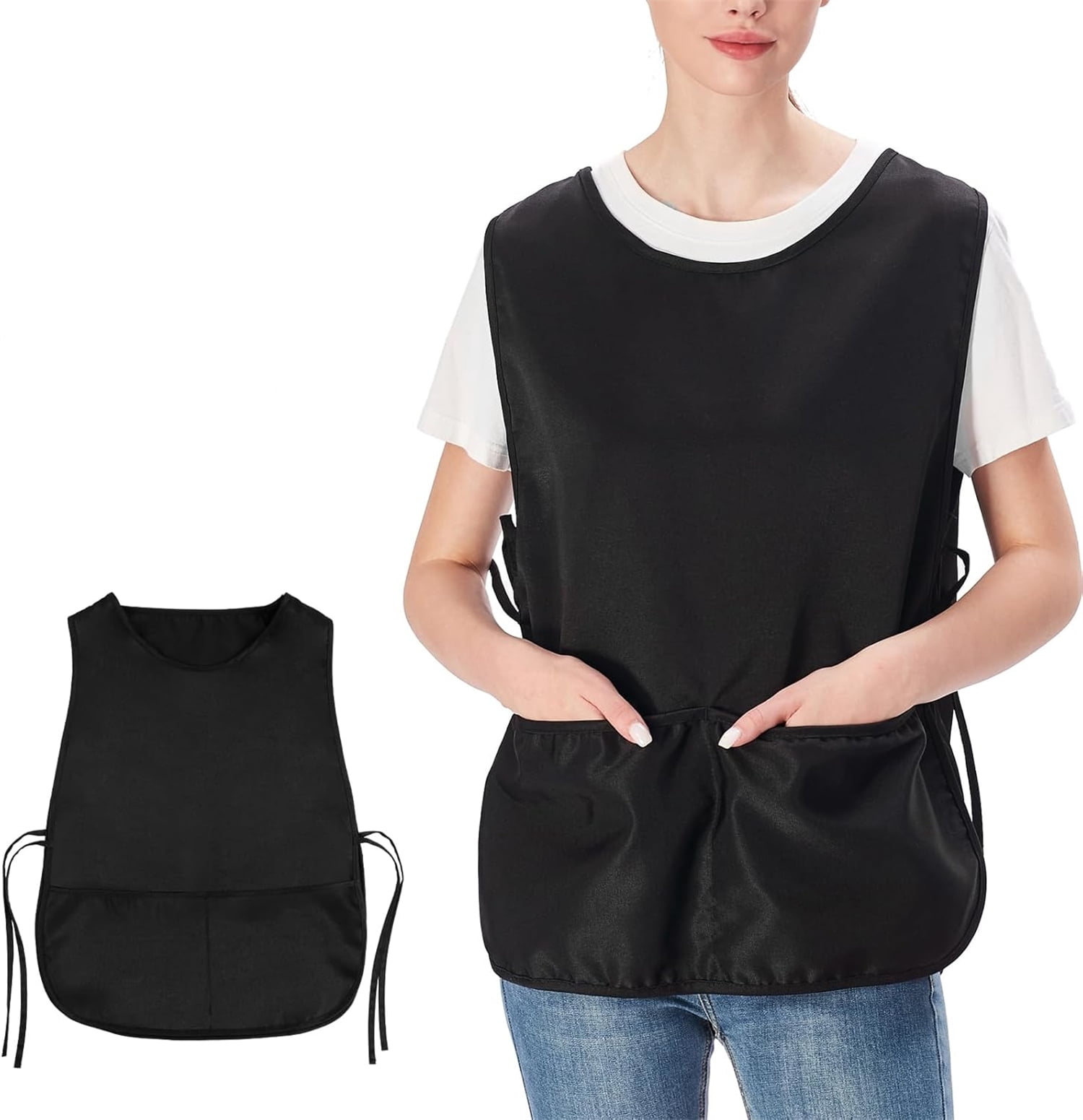Topboutique Cobbler Aprons with 2 Pockets Unisex Smock Aprons Cobbler ...