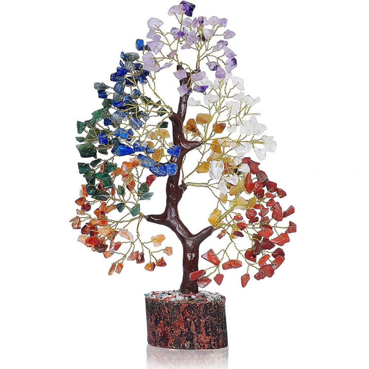 Topboutique Crystals Tree,Seven Color Tree,Gemstone Money Tree,Healing ...