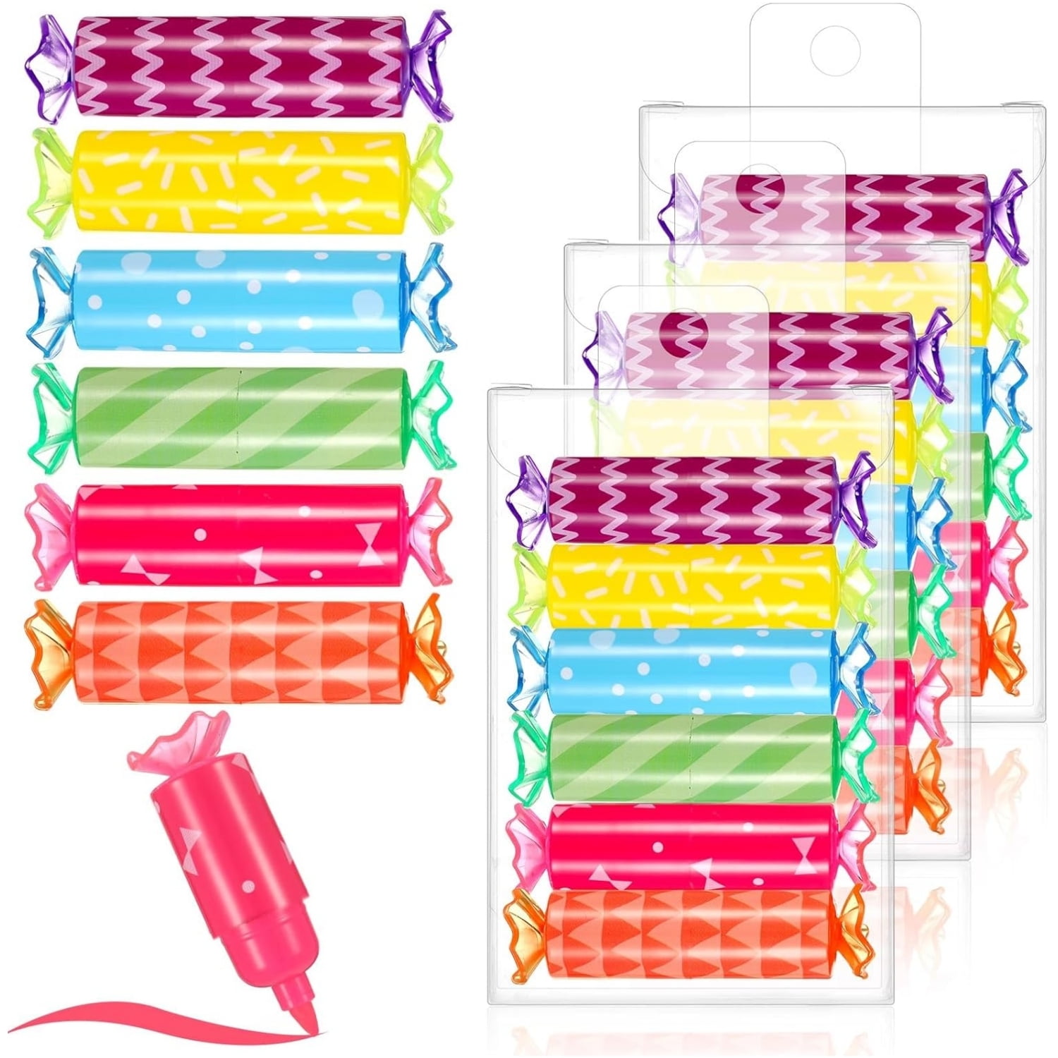 Topboutique Cute Highlighter 18 Pcs Mini Highlighter Pens Candy Pastel ...