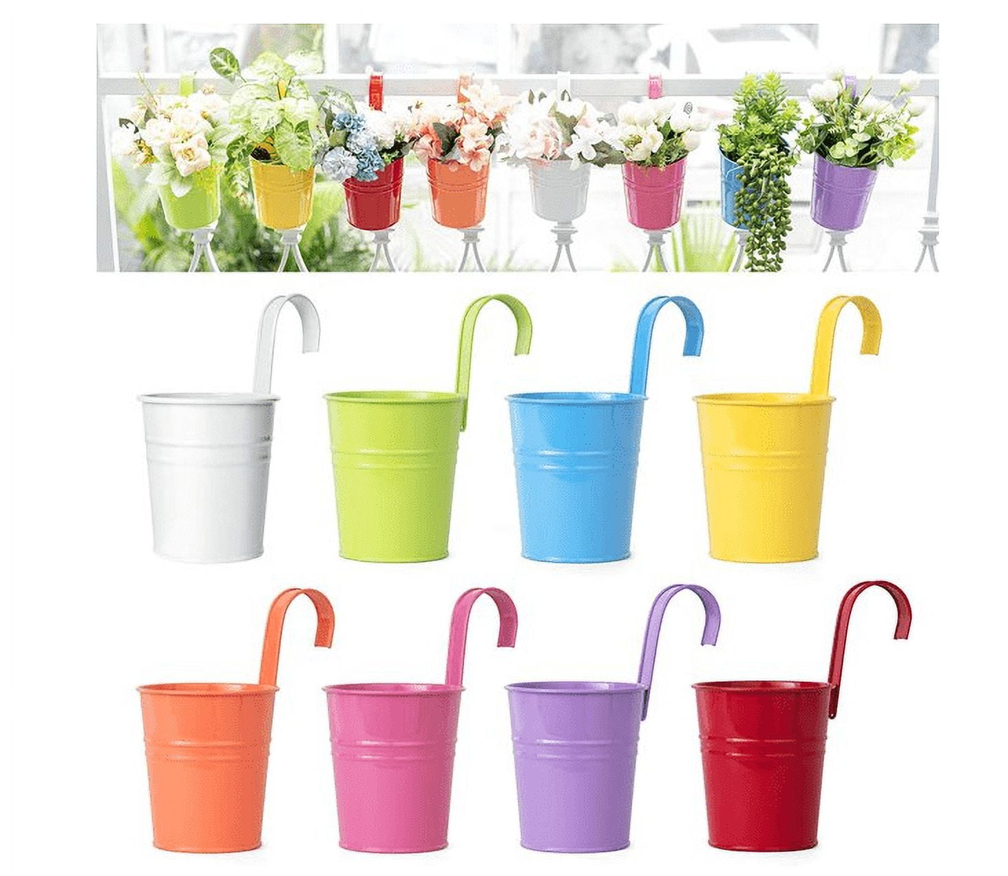 Topboutique Flower Pots Hanging Flower Pots, Garden Pots Balcony ...