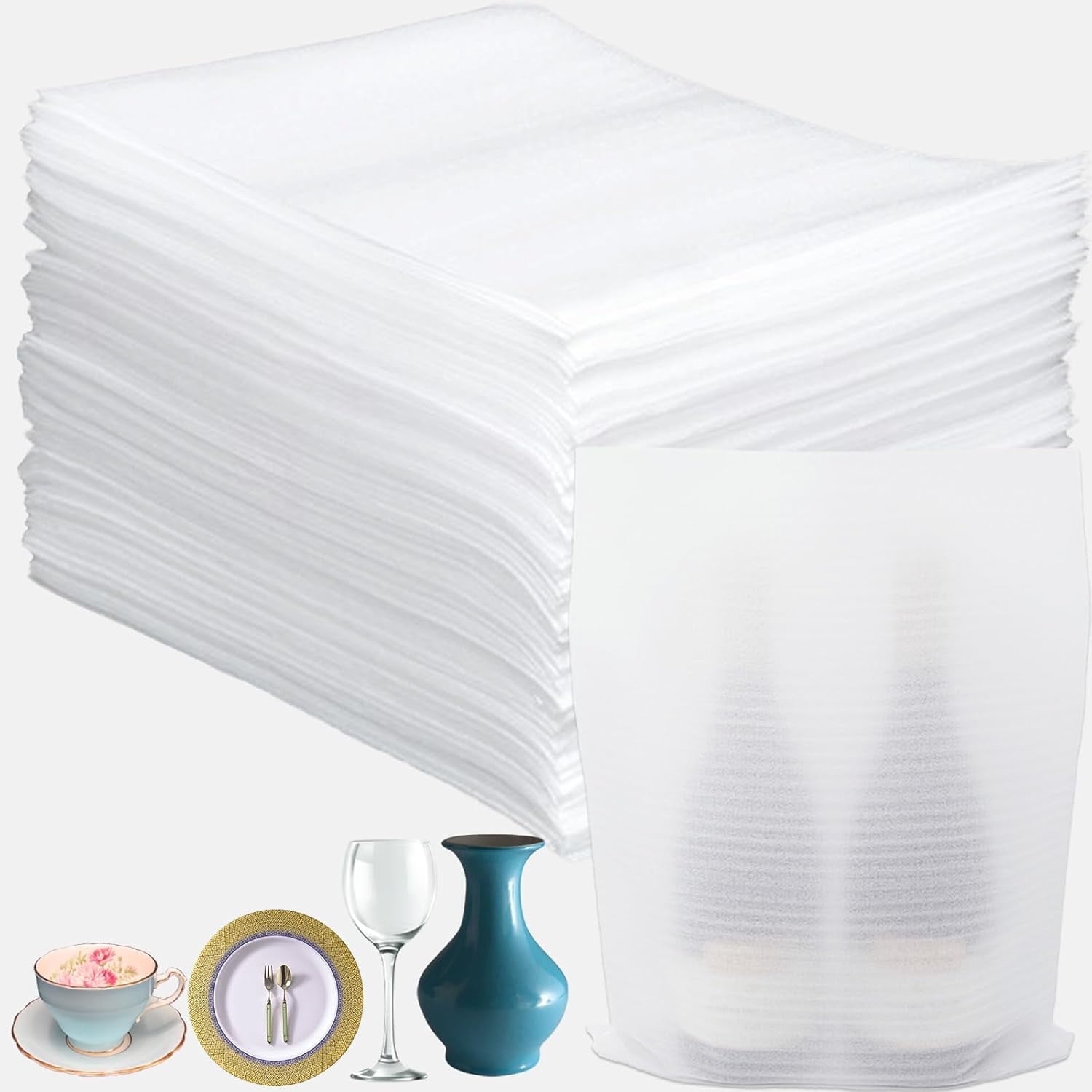 Topboutique Foam Wrap Pouches,100 Pack Cushion Foam,Cushion Foam ...