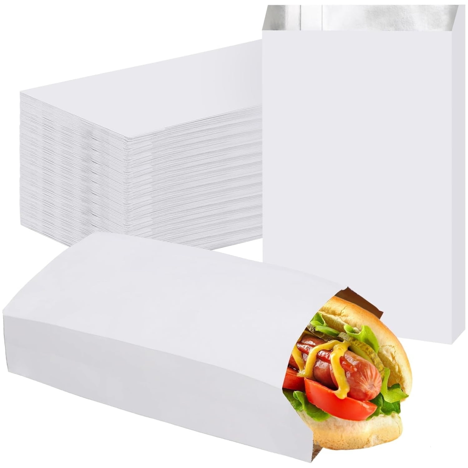 Topboutique Foil Burger Bags Aluminum Foil Hamburger Wrappers Foil ...
