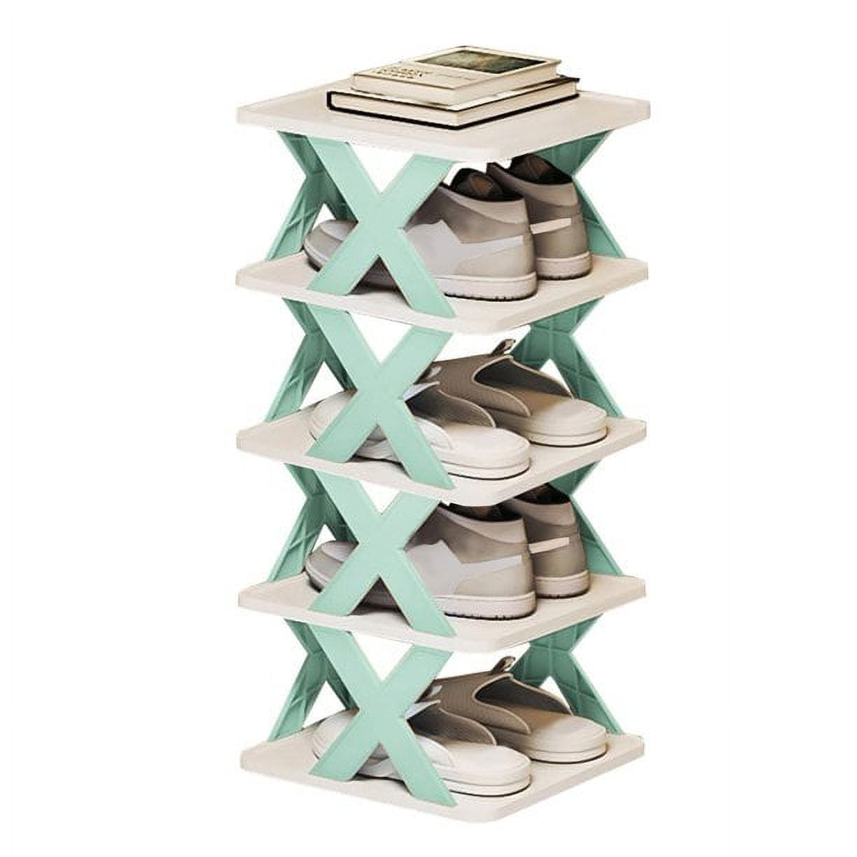 Topboutique Foldable Multi Tier Shoe Rack, Multifunctional Shoe Shelf ...