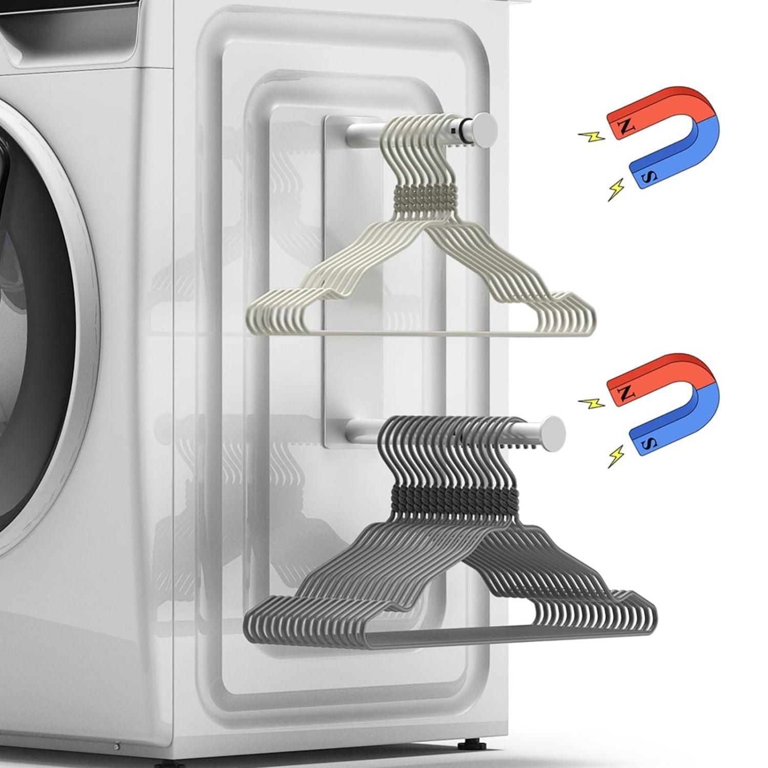 Topboutique Hanger Organizer Magnetic Hanger Holder Extendable Hanger ...