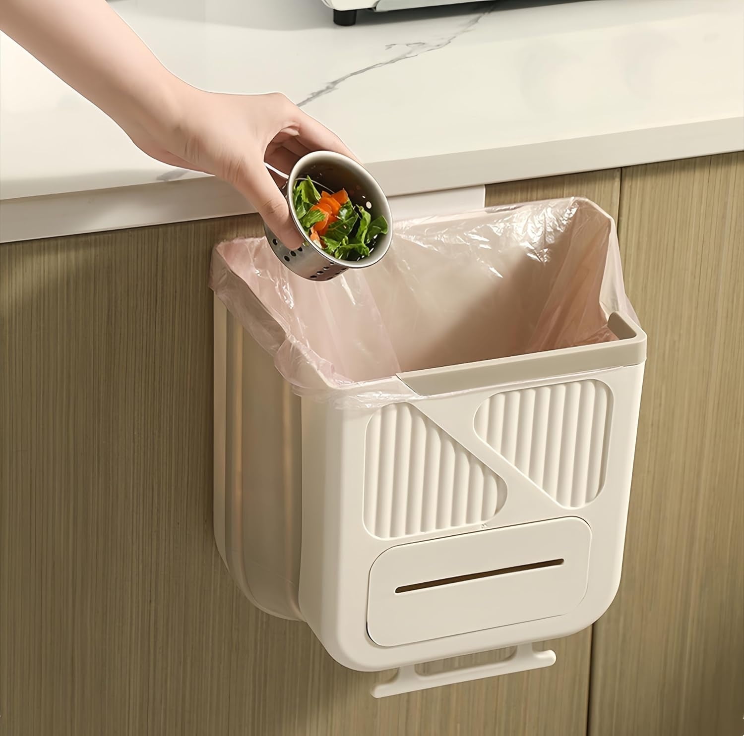 Topboutique Kitchen Garbage Can,Hanging Trash Can,Compost Bin for ...