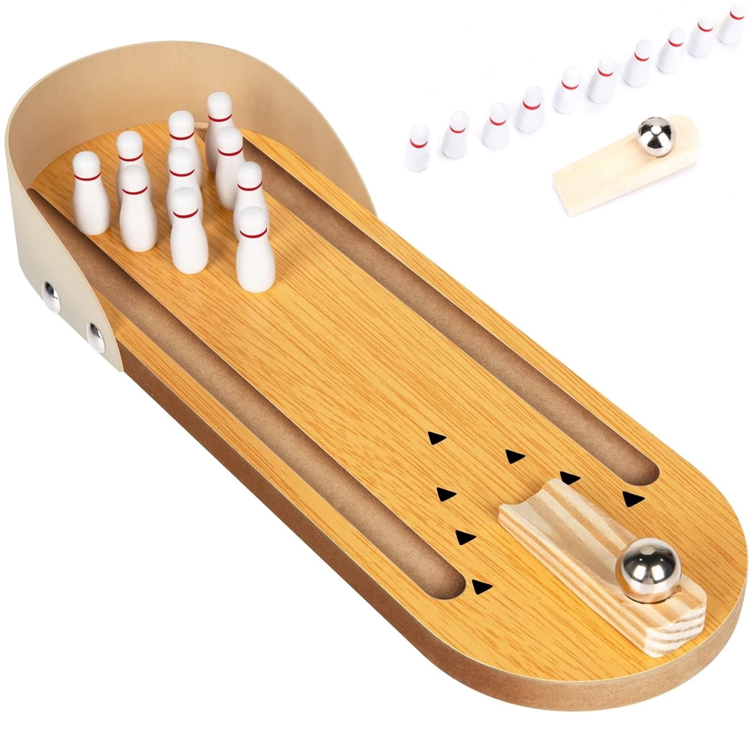 Topboutique Mini Bowling Game Set Table Top Bowling Game Desktop Tiny ...