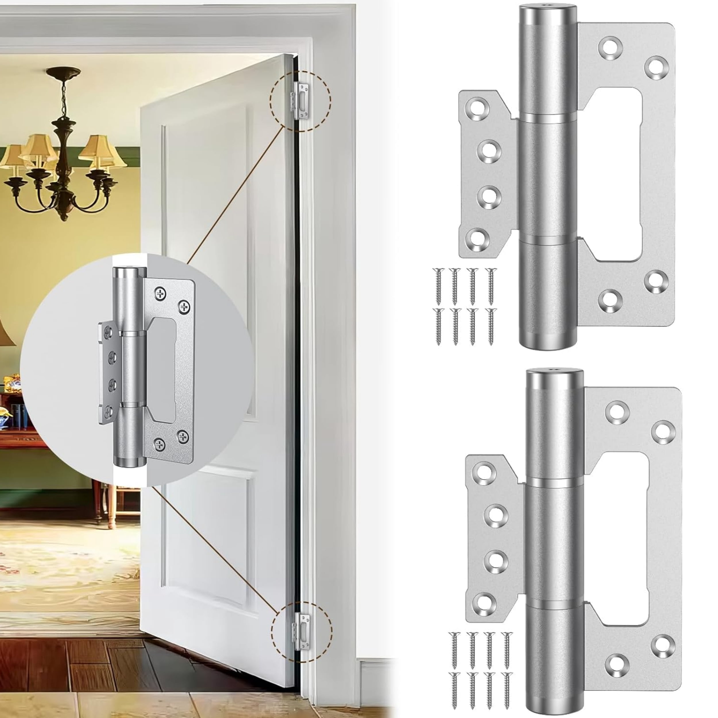 Topboutique Non Mortise Door Hinges | Automatic Closing Door Hinge ...