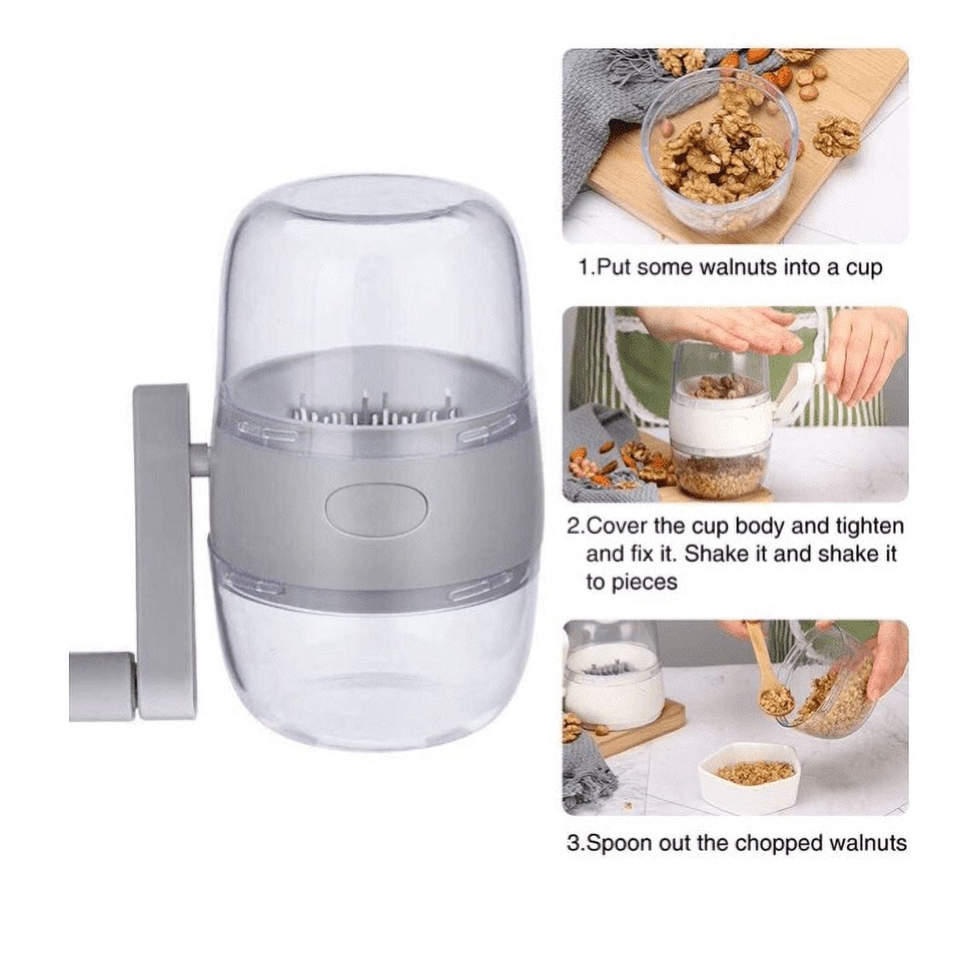 Topboutique Handheld Nut Chopper, Manual Grinder for All Nuts, Food ...