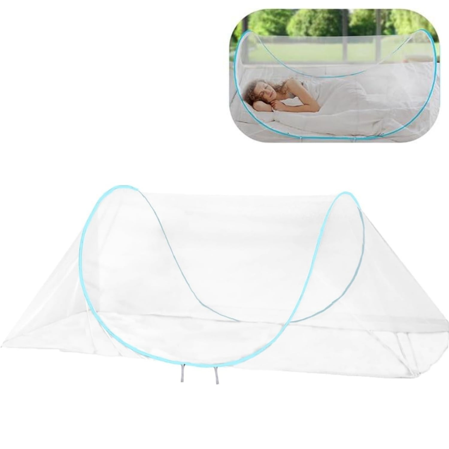 Topboutique Portable Mosquito Net Tent Folding Mosquito Head Net ...