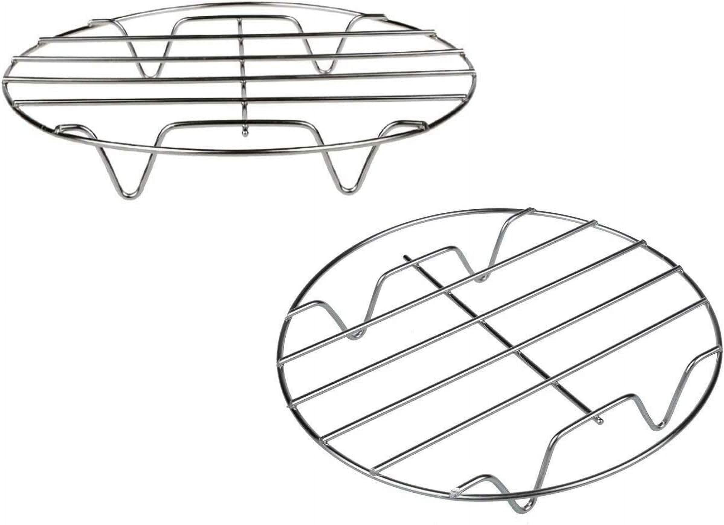 Topboutique Round Cooling Rack for Cooking and Baking Set of 2, 7 Inch ...