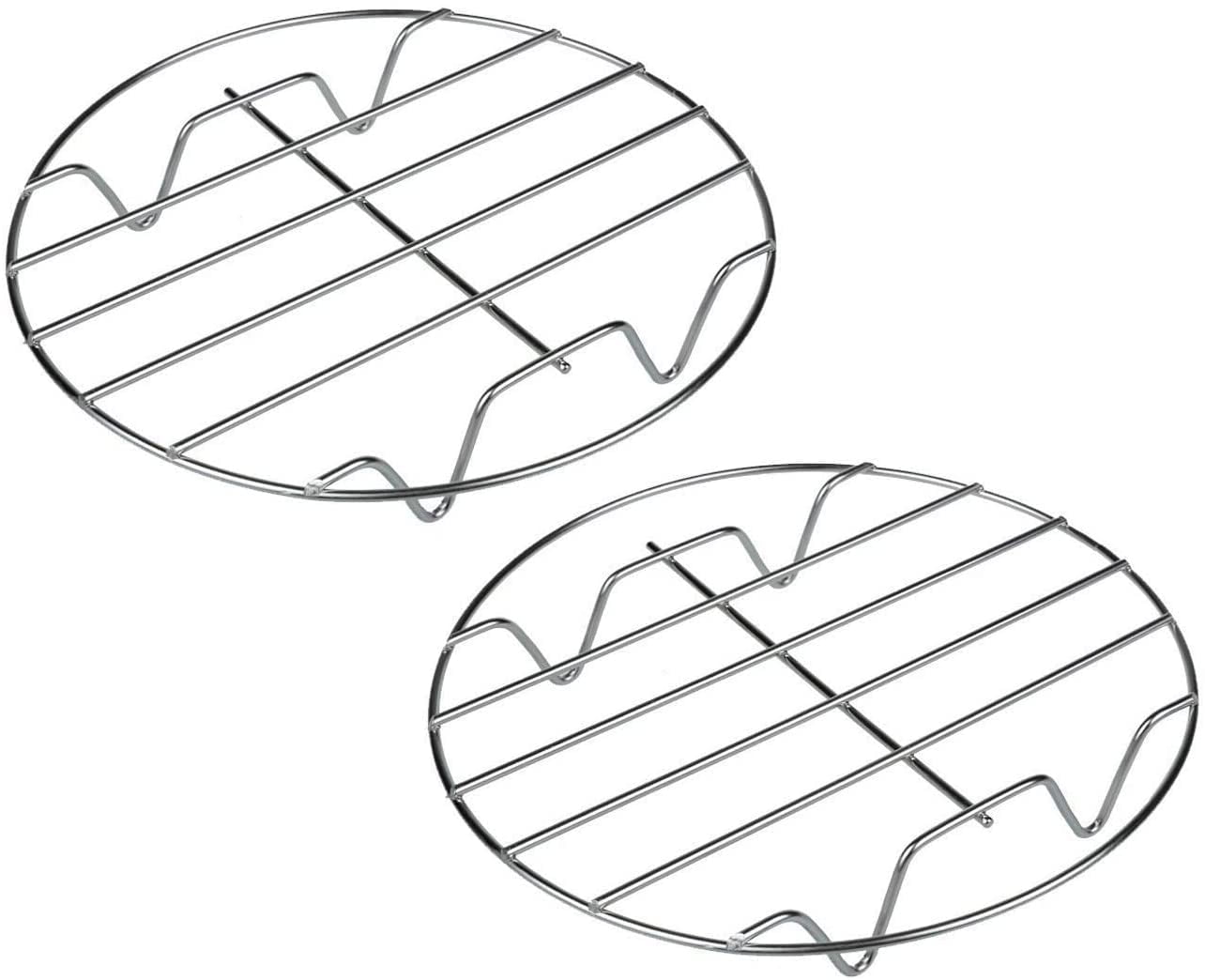 Topboutique 7-Inch Stainless Steel Round Cooking Grid Grill for 8-Inch ...