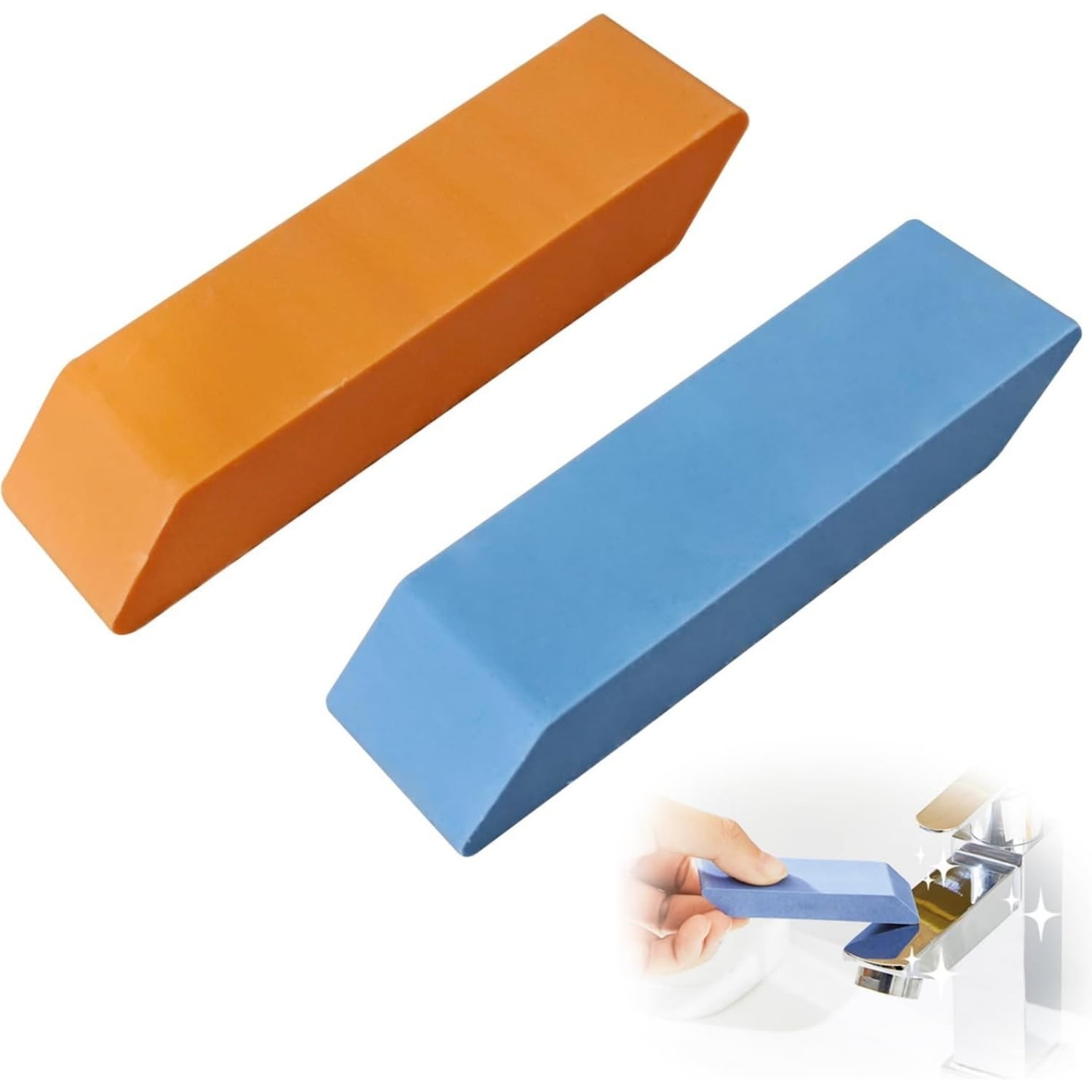 Topboutique Rubber Descaling Eraser,2 Pcs Stainless Steel Scratch ...