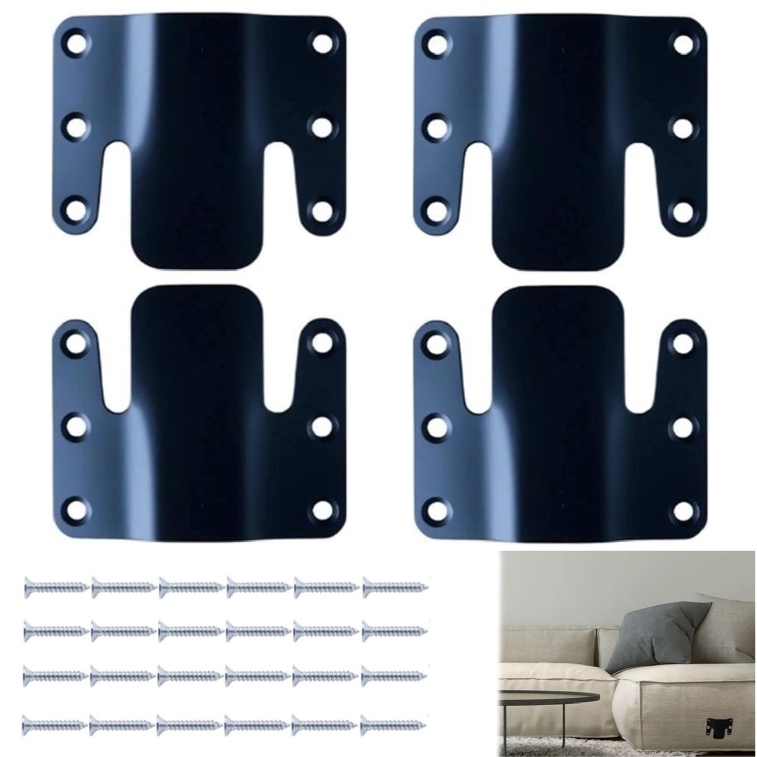 Topboutique Sectional Couch Connectors, Universal Sectional Sofa ...