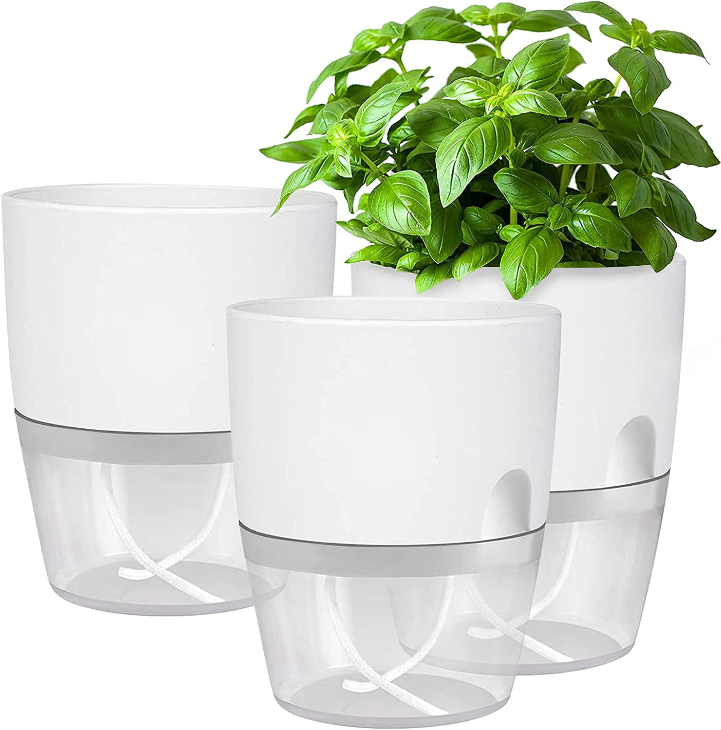 Topboutique Self Watering Planters, 3 Pack Self Watering Pots for ...