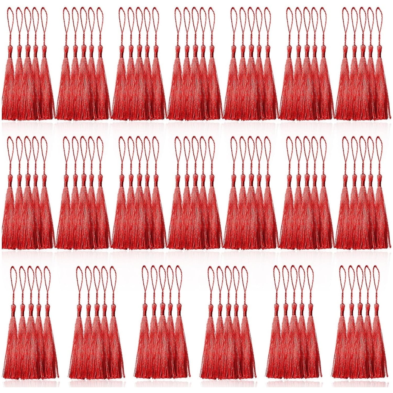 Topboutique Small Tassels,Handmade Sewing Tassels,Silky Floss Bookmark ...