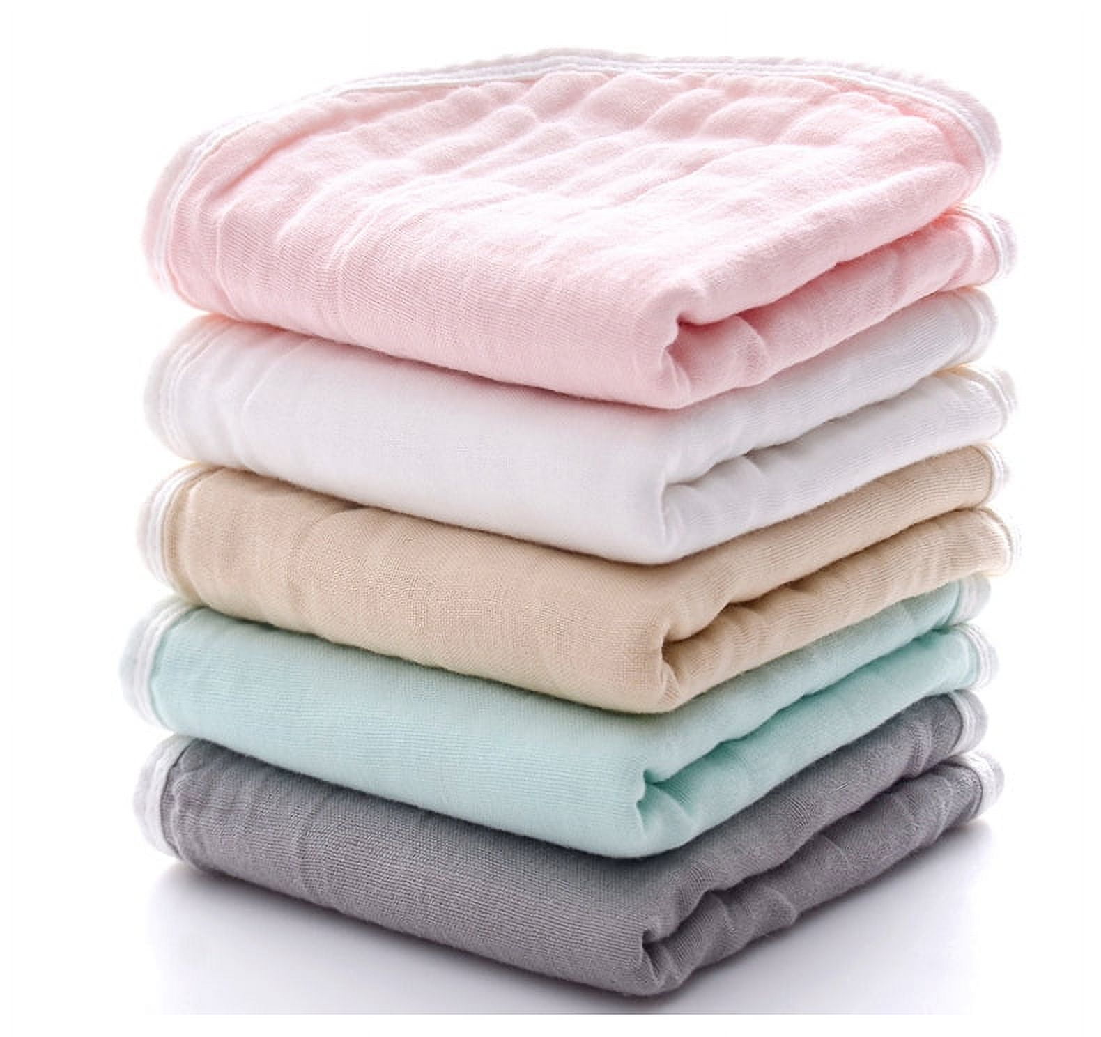 Topboutique Solid Color Burp Cloths for Baby Boy and Girl, Organic ...