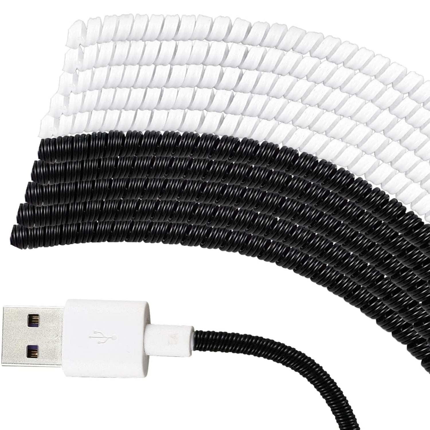 Topboutique Spiral Cable Protector,10 Pcs Chargers Cord Protector,Data ...