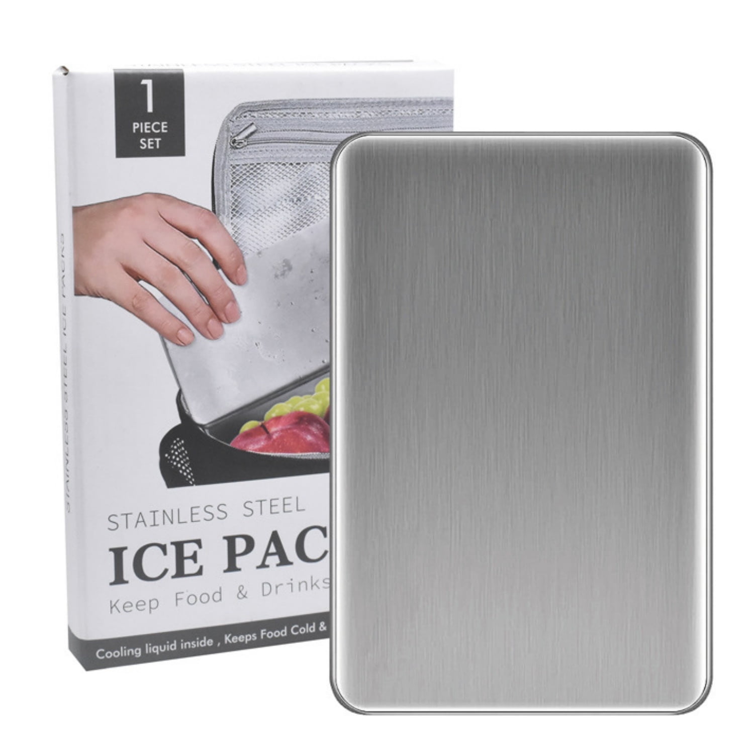 Topboutique Stainless Steel Ice Packs,Freezer Packs for Camping ...