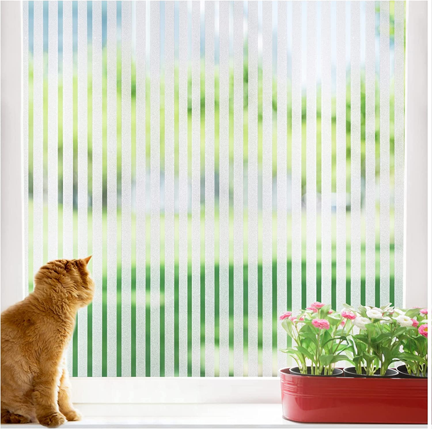 Topboutique Window Films Non-adhesive Office Glass Film Static Cling ...