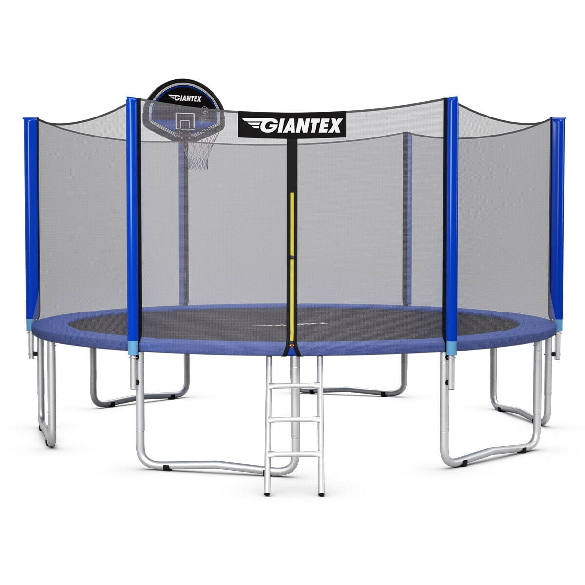 Topbuy 16FT Trampoline Combo Bounce Jump Safety Enclosure Net W ...