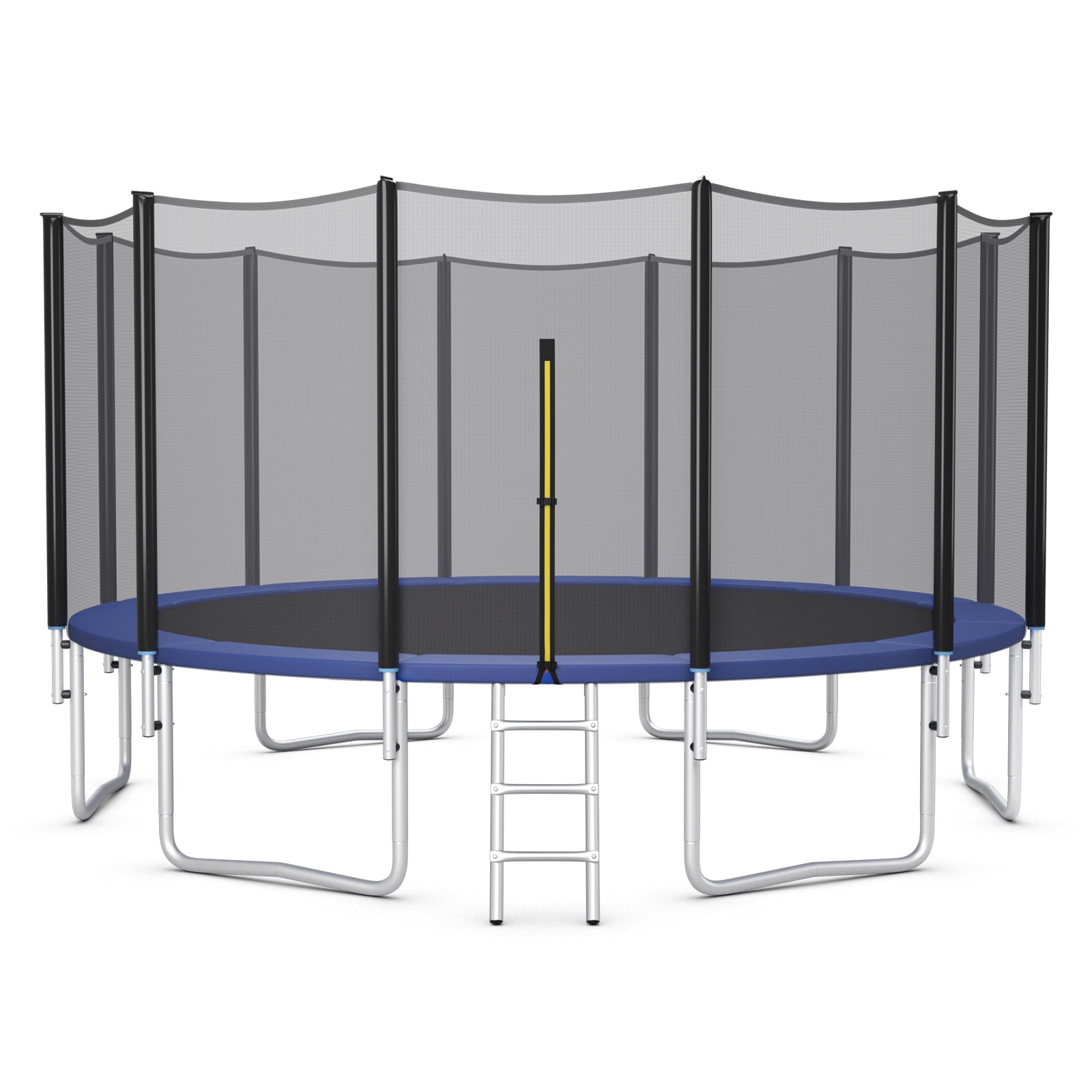 Topbuy 16ft Trampoline with Safety Enclosure Net & Spring Pad Jumping ...