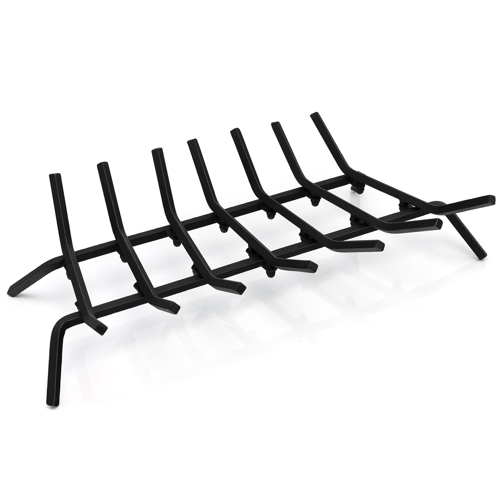 Topbuy 31-Inch Fireplace Log Grate Heavy Duty Solid Steel Fireplace Log ...