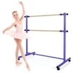 Gymax Freestanding Ballet Barre Adjustable Double Stretching Dance Bar ...
