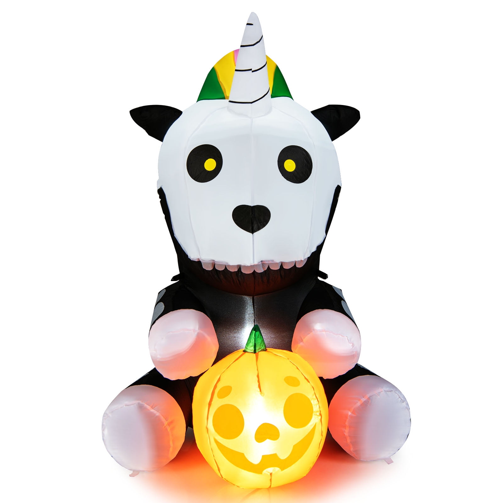 Topbuy 5FT Tall Halloween Inflatable Decoration Inflatable Skeleton ...