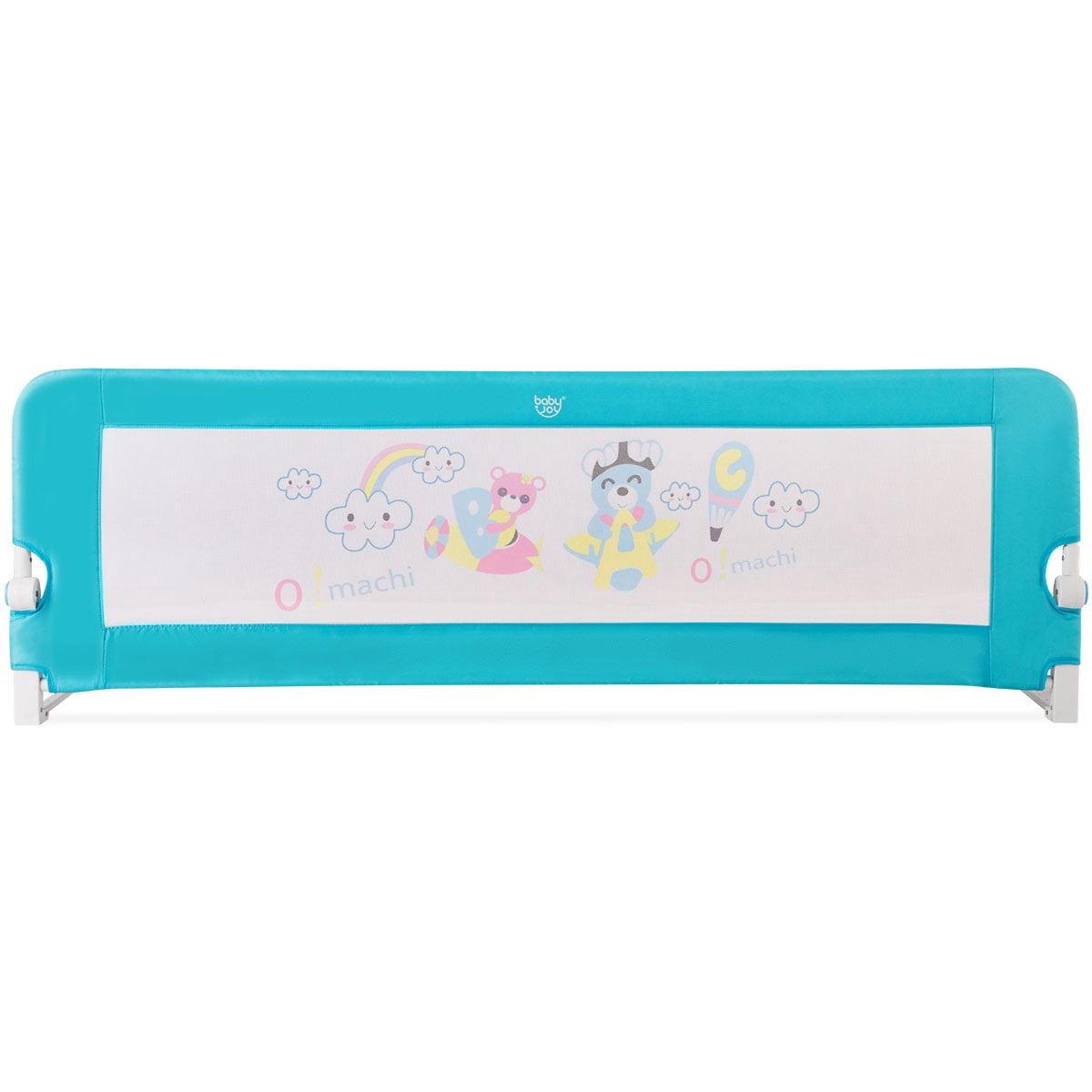 Topbuy 69'' Breathable Baby Toddler Bed Rail Guard Children Safety Blue ...