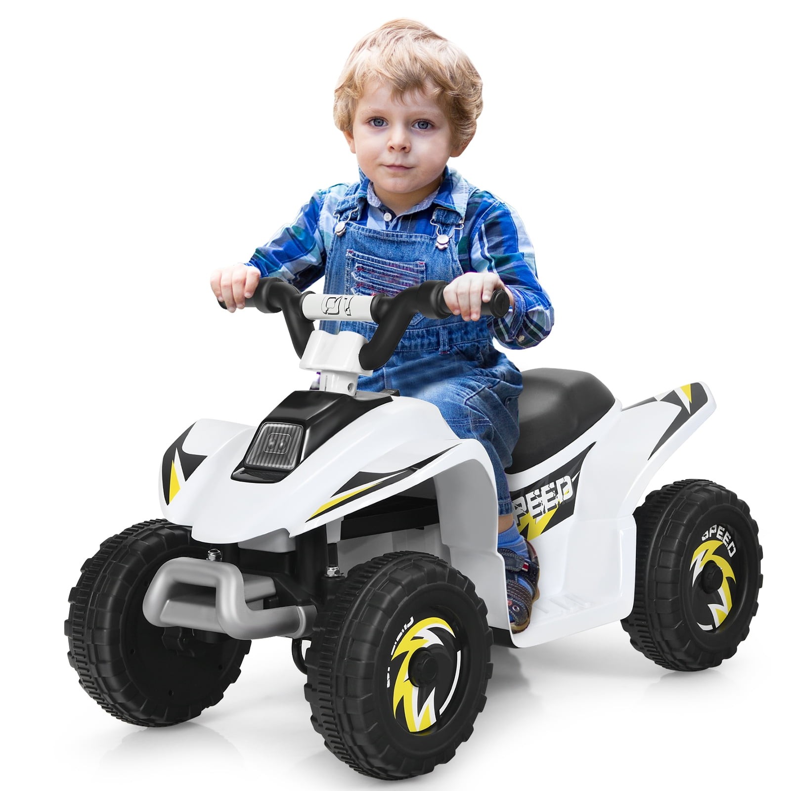 Topbuy Kiddie 6V Mini Electric Quad, Baby Four Wheelers, Rechargeable ...