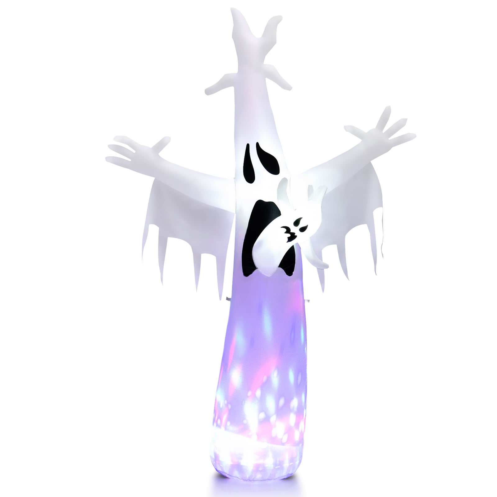 Topbuy 8FT Giant Halloween Inflatable Ghost Blow-up Yard Decoration ...