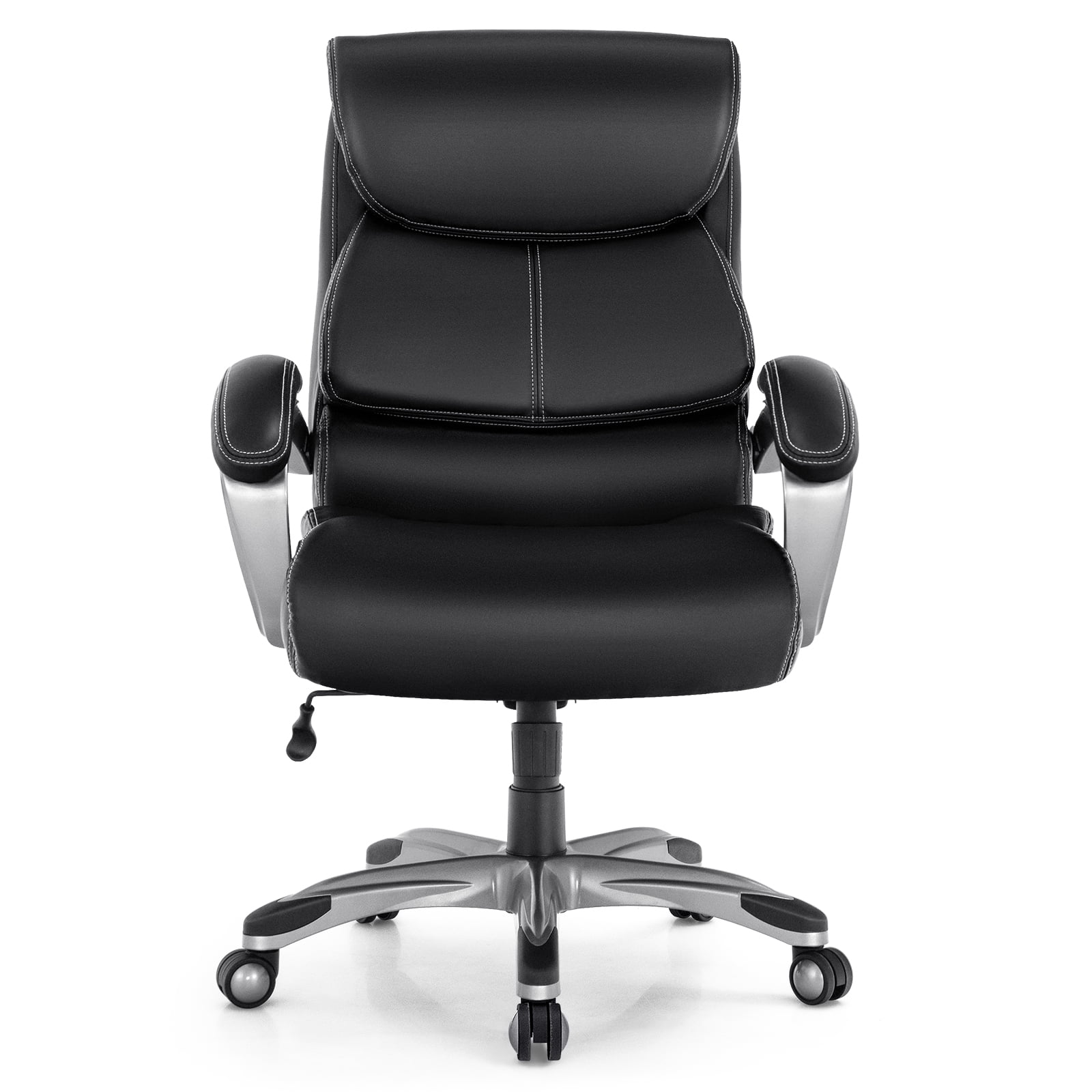 Topbuy Adjustable Executive Chair Rolling High Back Leather Office ...