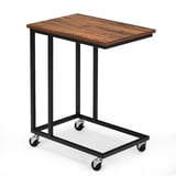 Topbuy C-Shaped Beside Sofa Laptop Table Multiple Snack Table - Walmart.com