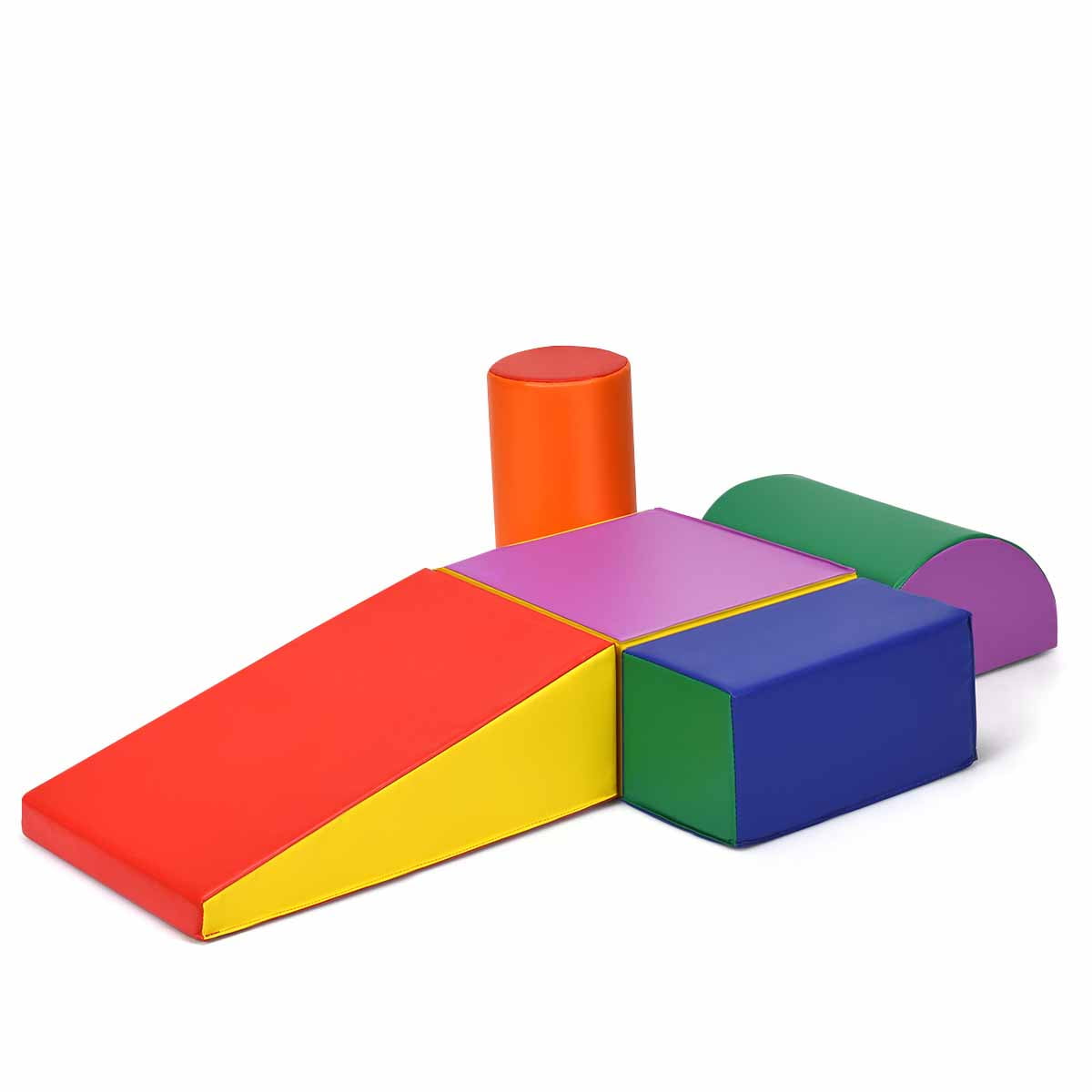 Topbuy Kids Playmat, Large & Safe Active Foam Set Slide, Colorful Crawl ...