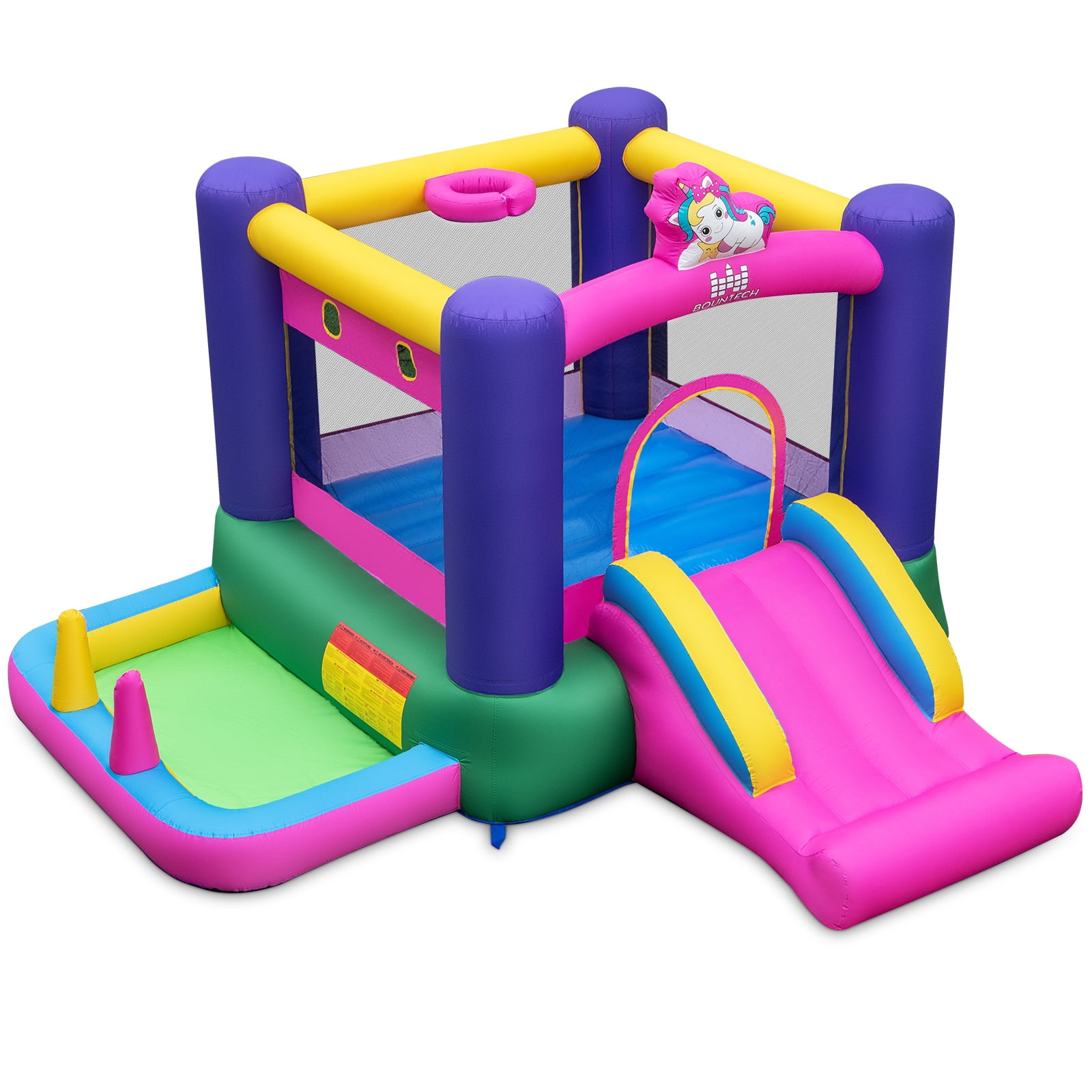 Topbuy Inflatable Bounce Castle Kids Bounce House Bouncy Castle with ...