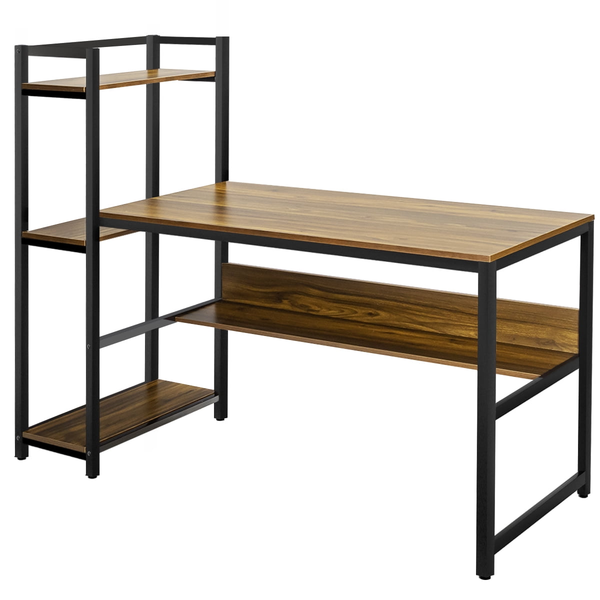 Topbuy Mufti-Functional Computer Desk PC Workstation with 4 Tier ...