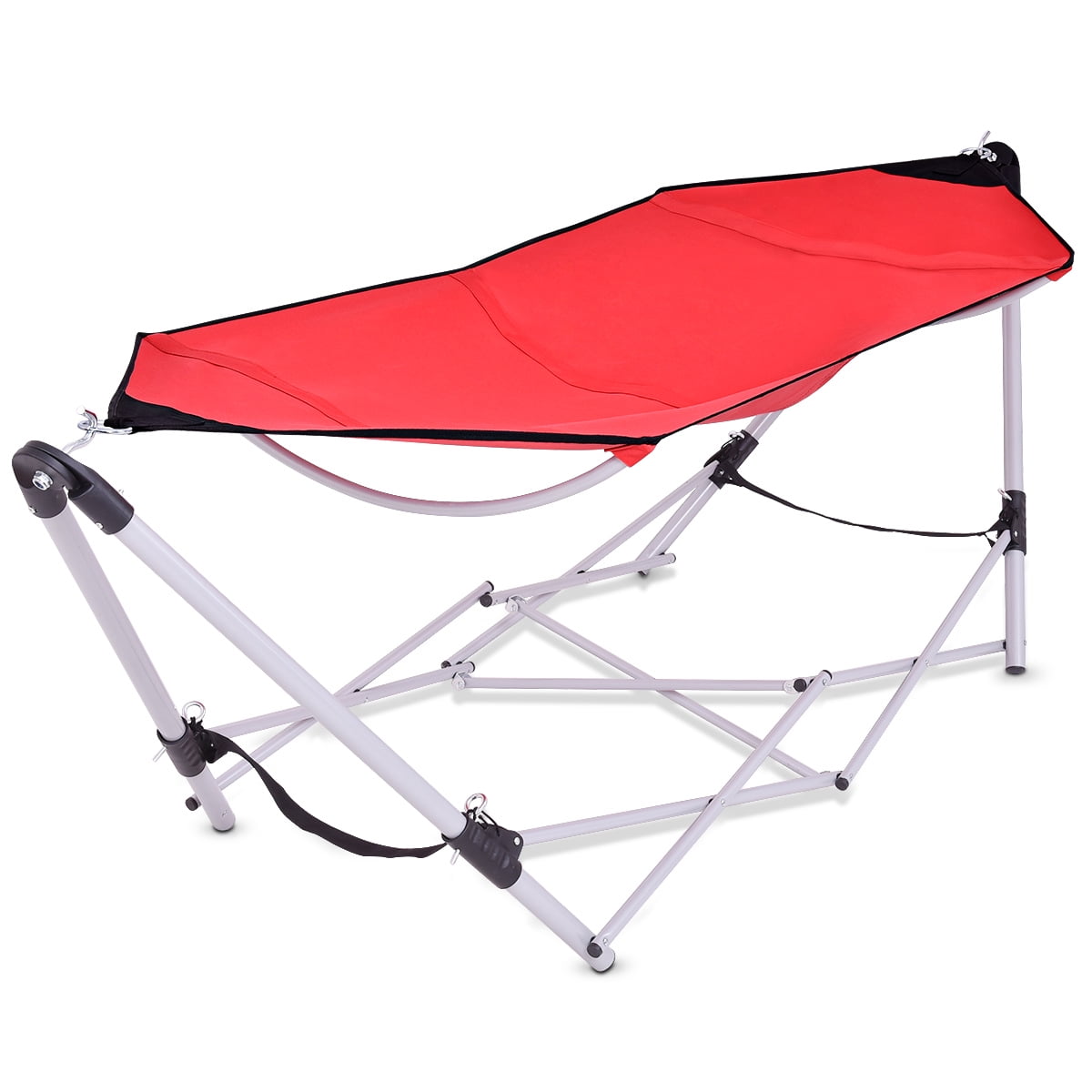 Topbuy Outdoor Portable Folding Hammock with Free standing Frame& Carry ...