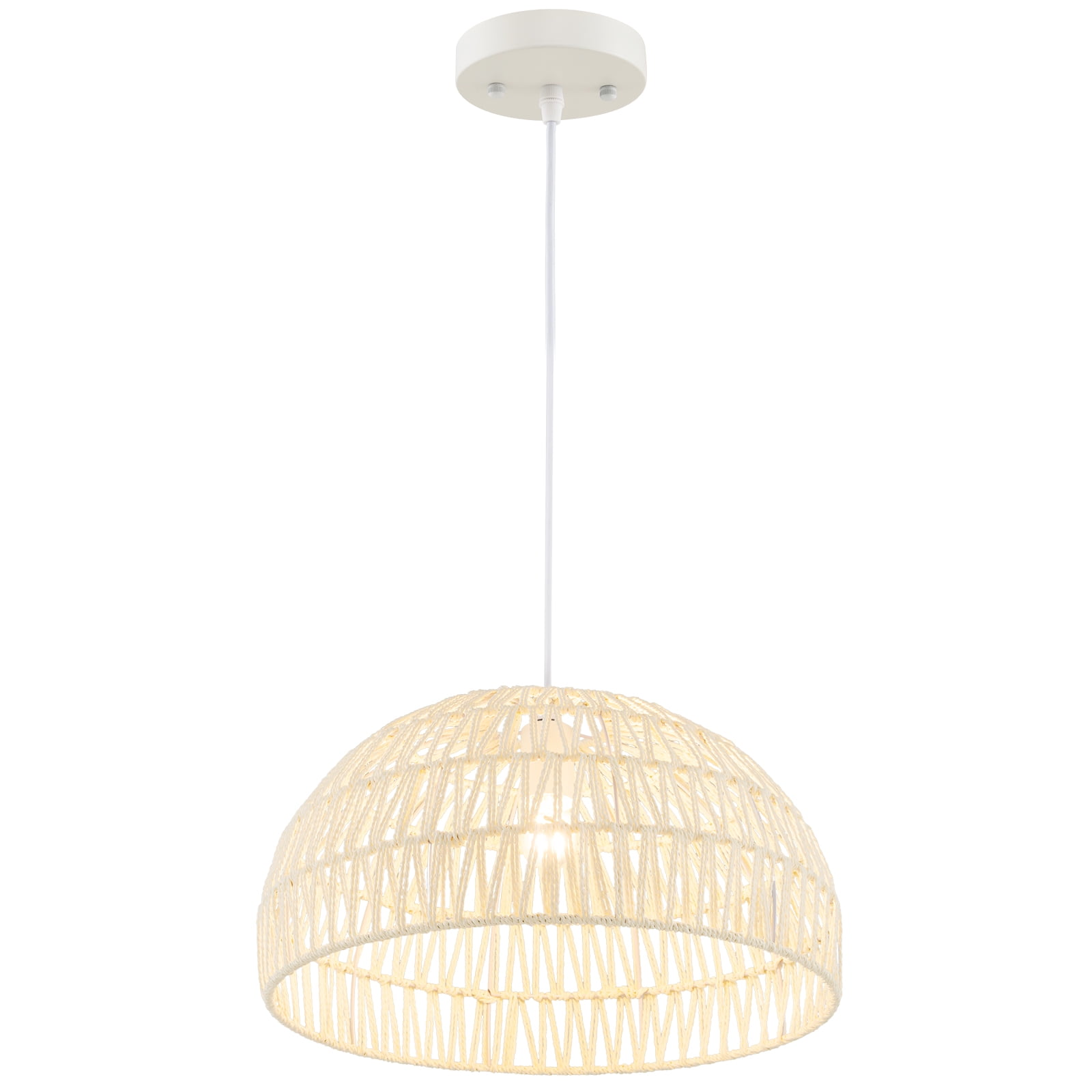 Topbuy Paper Pendant Light Fixture Dome Hanging Ceiling Light with ...