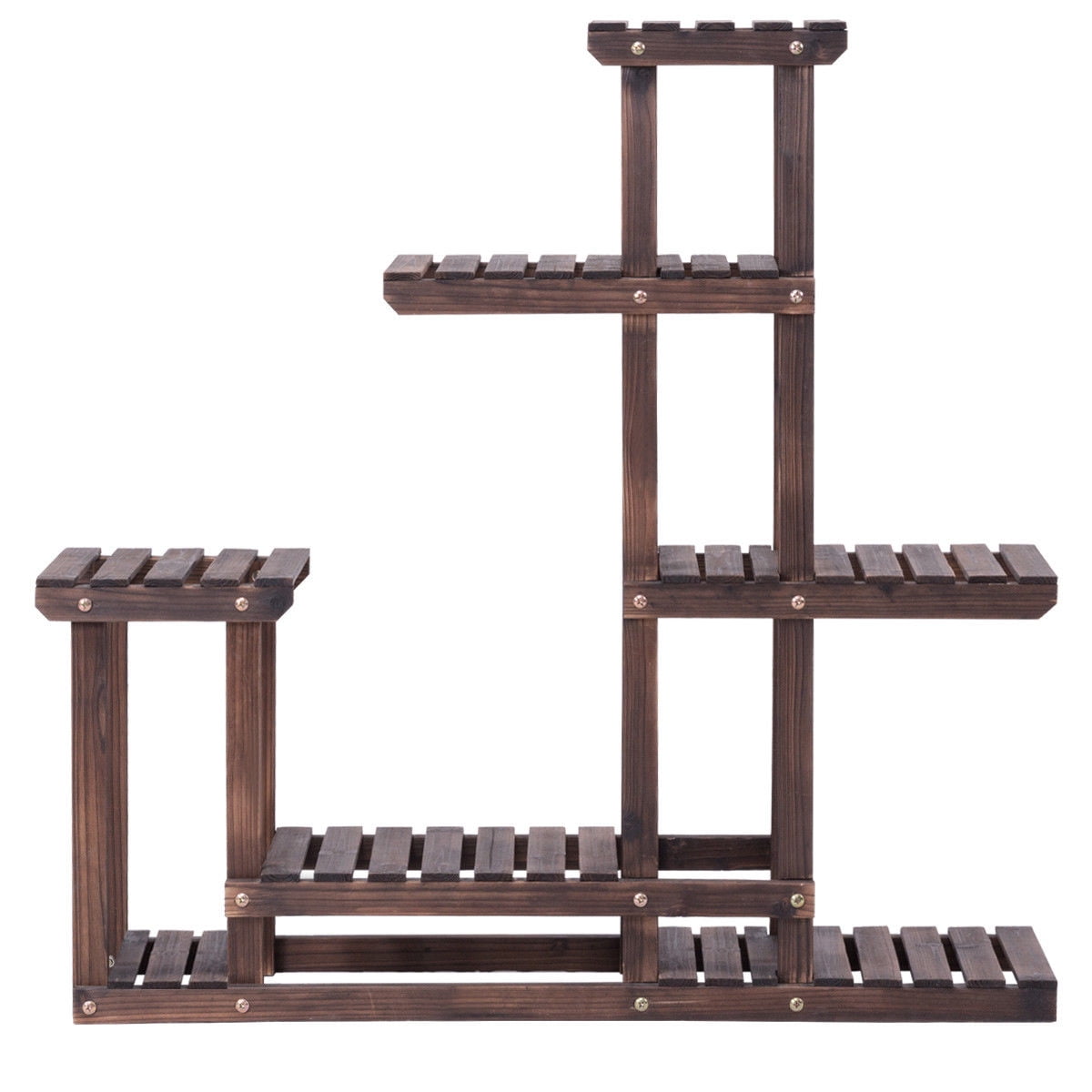 Topbuy Plant Stand Flower Racks Unit Display Shelves for Balcony Patio ...