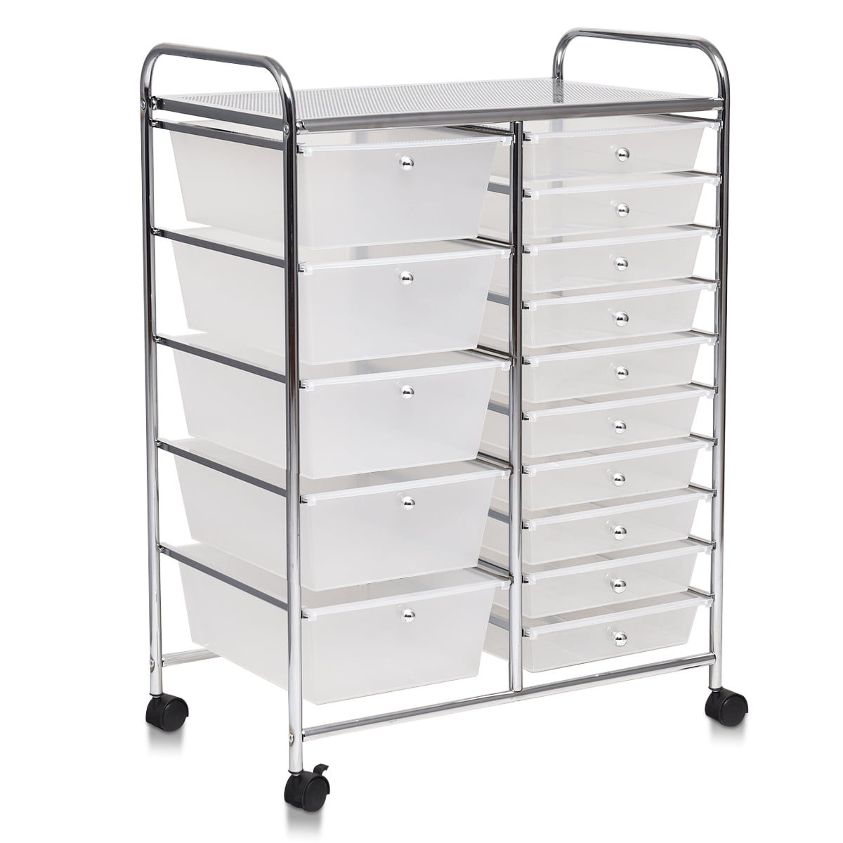 Topbuy Rolling 15-Drawer Organizer Cart,Rolling cart/W Wheels - Walmart.com