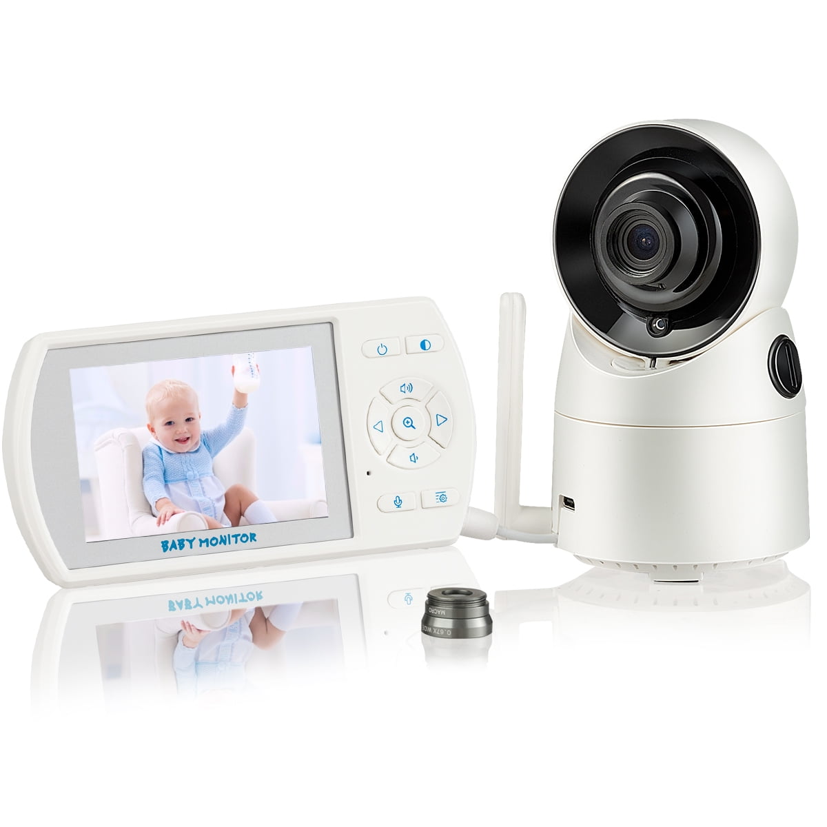 Topbuy Portable Infant Nursery Camera System, Security Video Baby ...